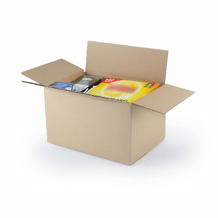 Caja De Cartón Canal Simple 30x20x17 Cm