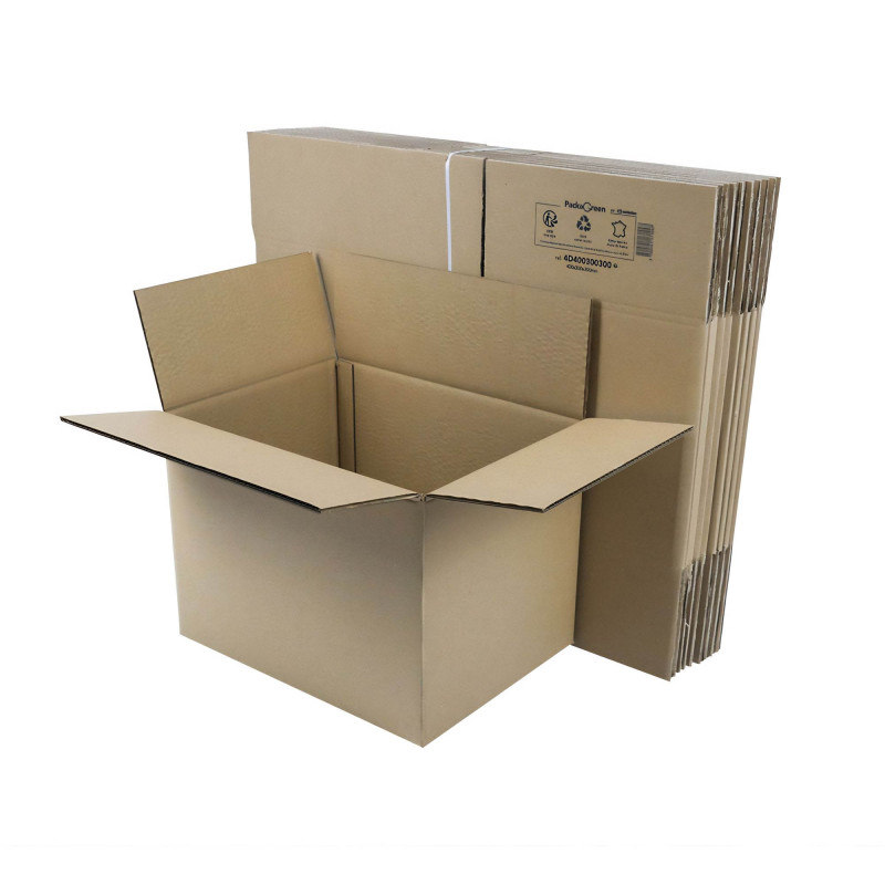 Caja de cartón de canal doble 40 x 30 x 30 cm tipo Galia A12
